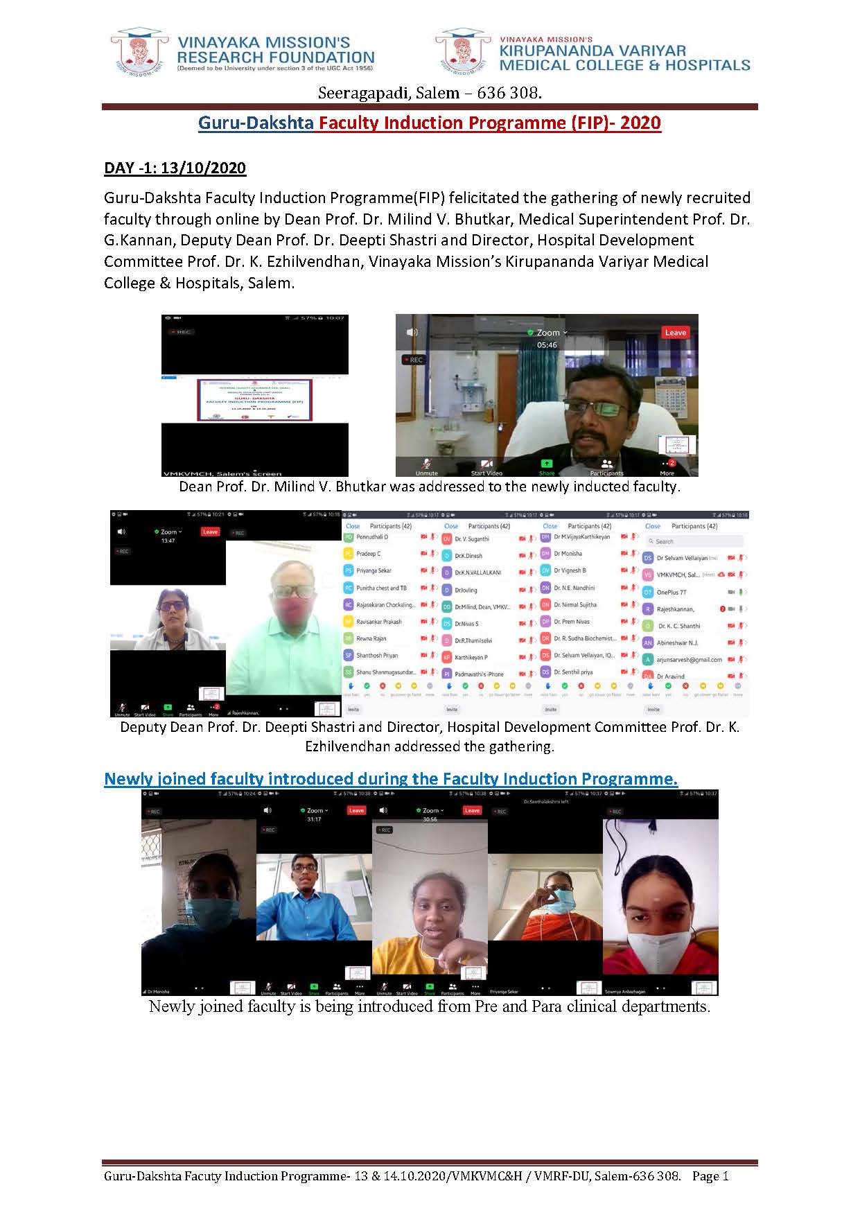 Vinayaka Mission's Kirupananda Variyar Medical College & Hospital, Salem